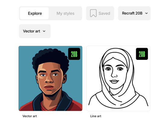 Free AI Vector Generator Online | Recraft