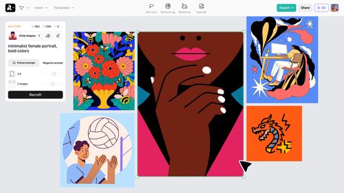 Free AI Vector Generator Online | Recraft