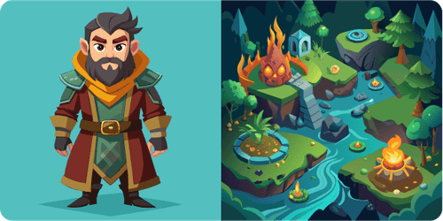 Free AI game asset generator: Create pro game art in seconds.