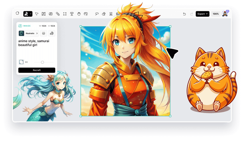 Free AI Anime Generator: Anime art and characters in any style