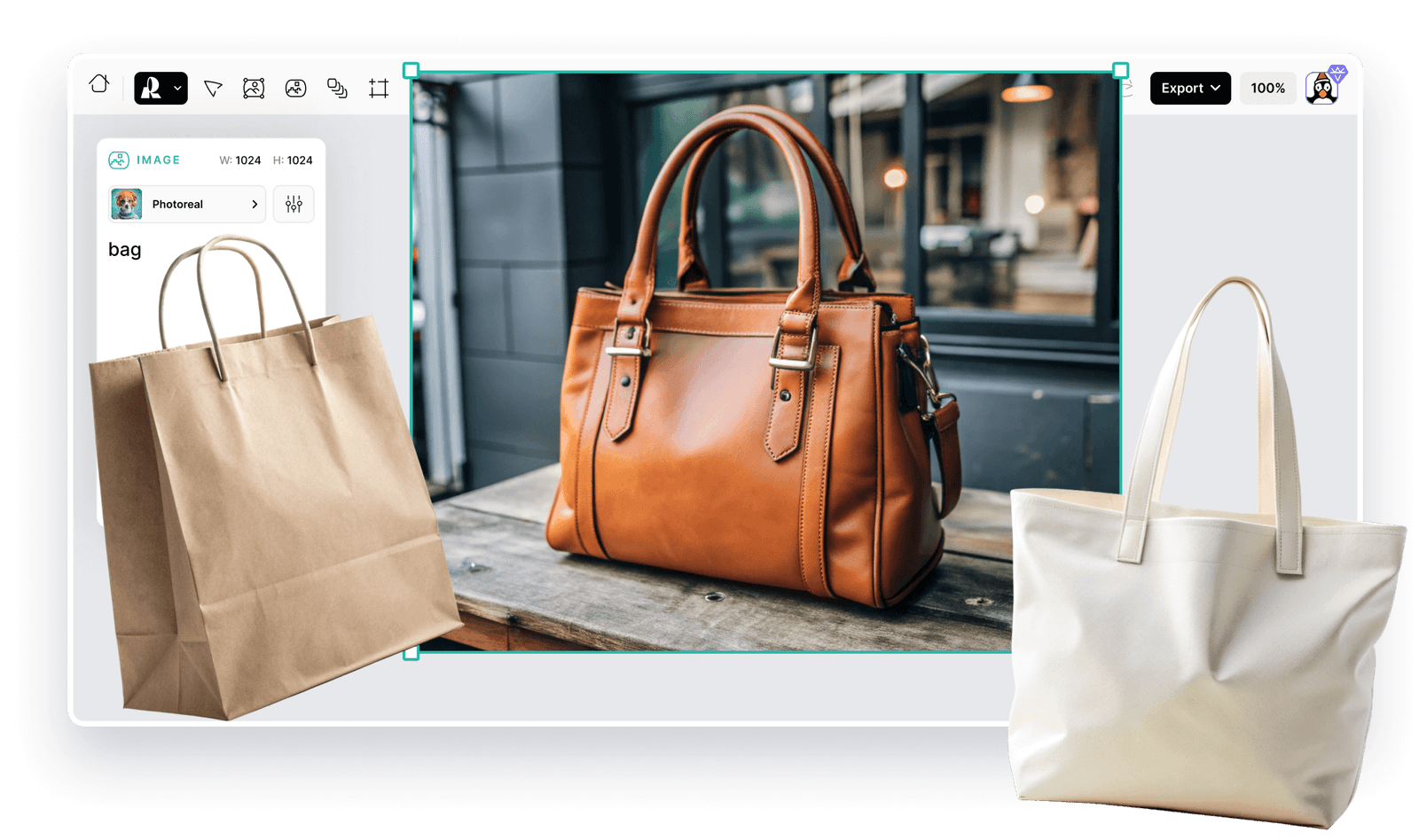 Free AI Bag Mockup Generator: Fun bag designs in just four steps