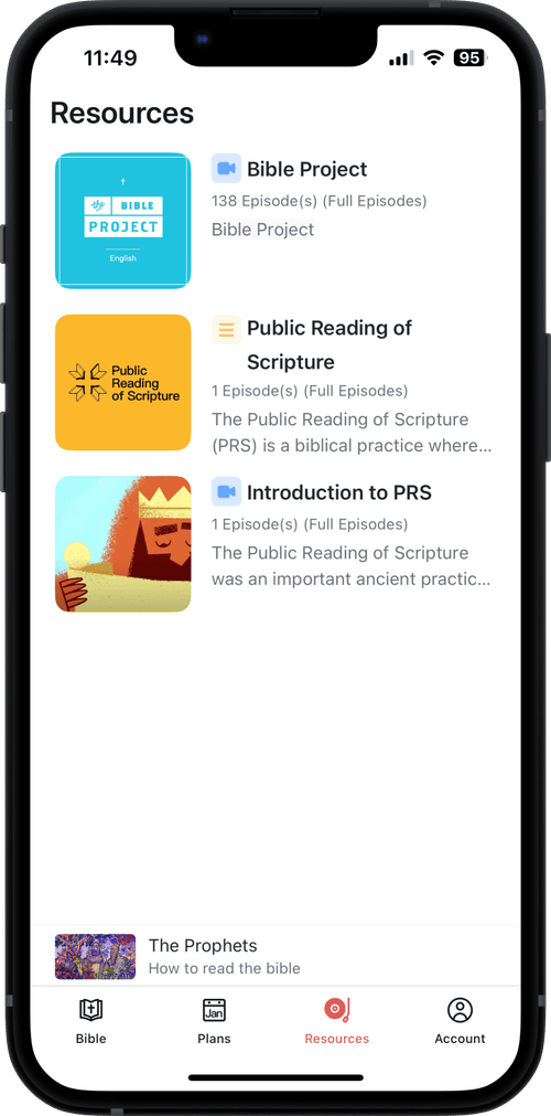 Public Reading of Scripture | App
