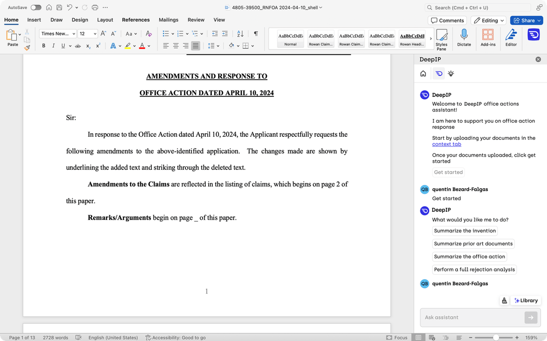 AI Patent Prosecution Tool