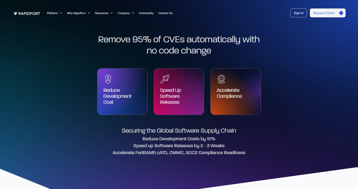 RapidFort | Harden & Defend Containers – Reduce Attack Surfaces by 90%