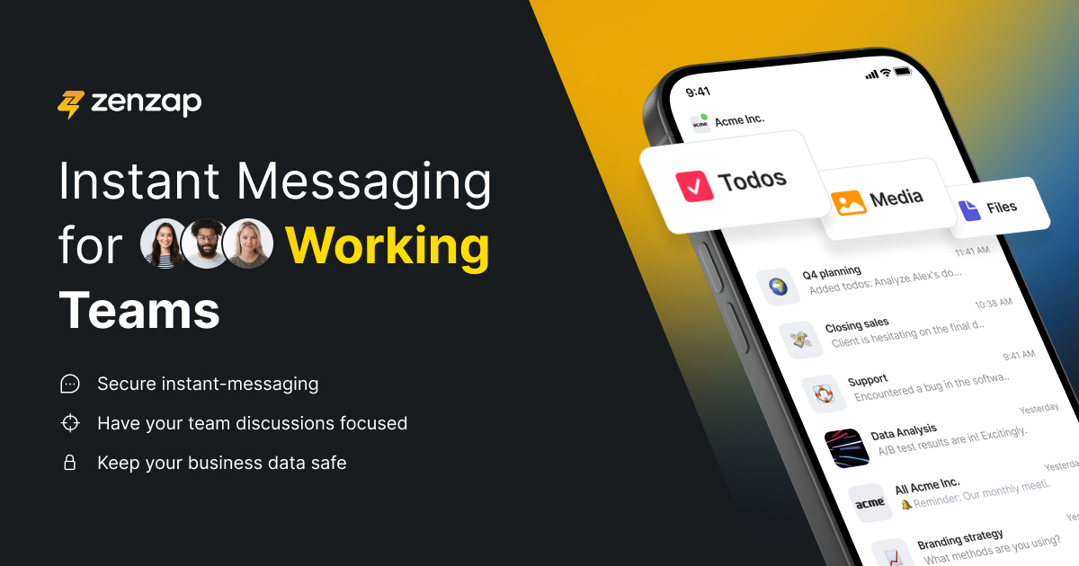 Zenzap: Messaging for Business Teams | Boost Collaboration