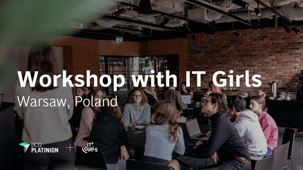 Workshop for young women and men together with IT Girls and BCG ...