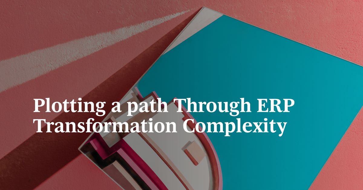 Plotting a path Through ERP Transformation Complexity | Insights | BCG ...