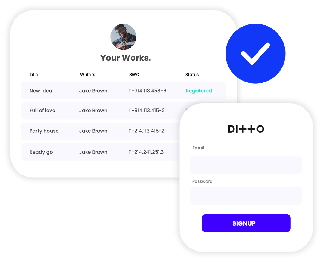 Ditto Music Publishing | Registration & Royalty Collection