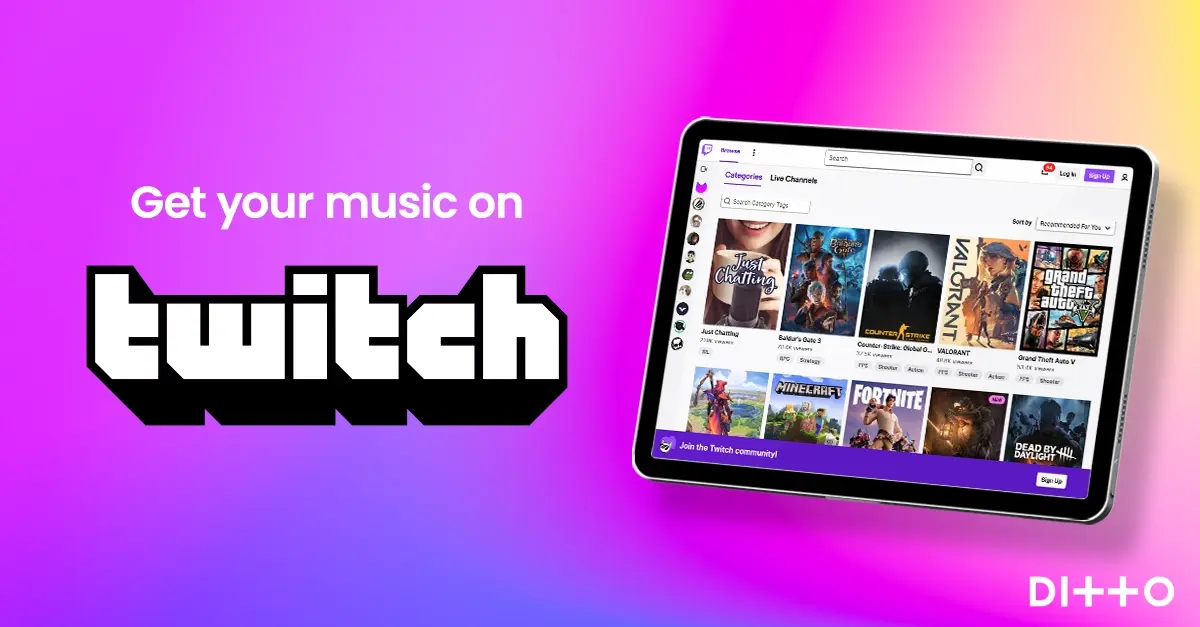 How To Get Your Music On Twitch | Ditto Music