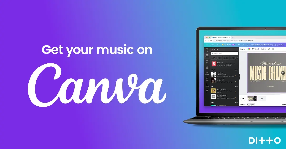 How to add your music to Canva