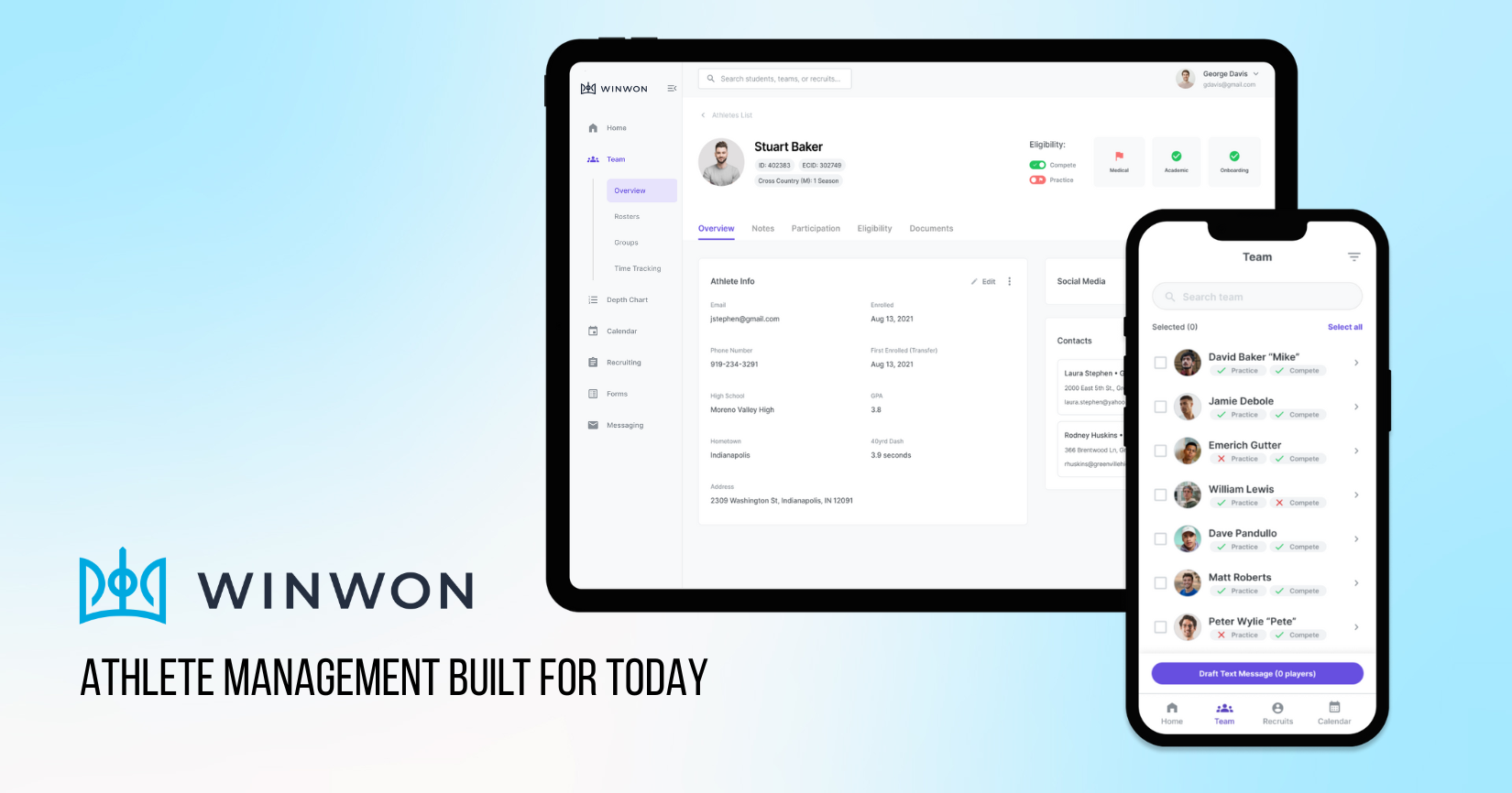 WinWon | The Future of Athletic Department Operations