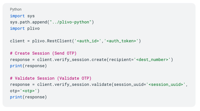Verify API - SMS and Voice OTP Verification