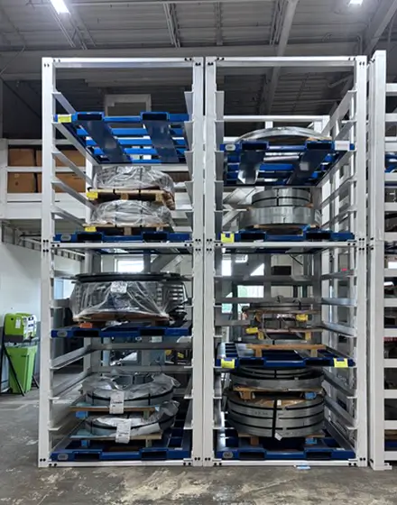Steel Coil Storage Rack - Gallery - LEAN Manufacturing