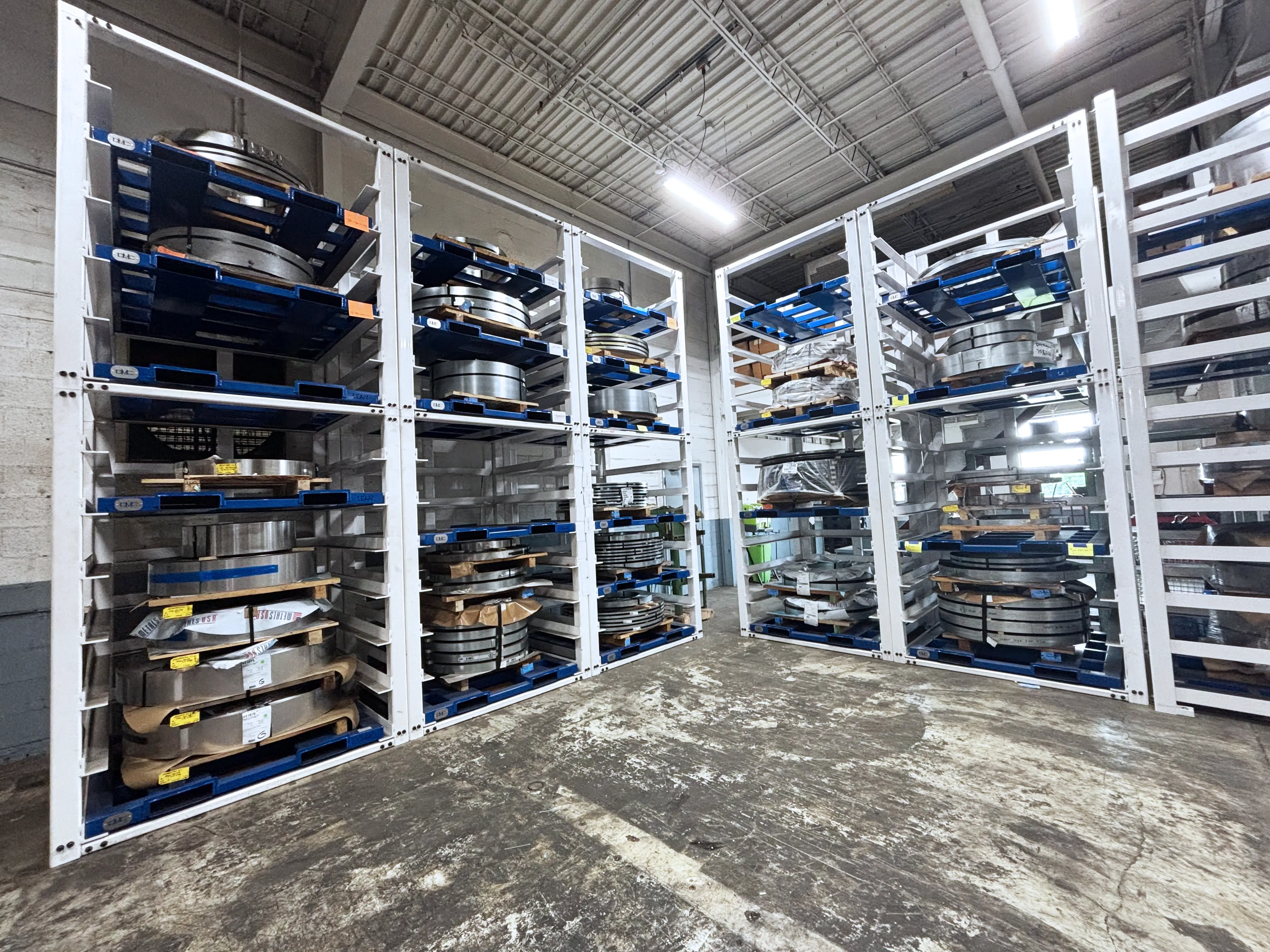 Steel Coil Storage Rack - Gallery - LEAN Manufacturing