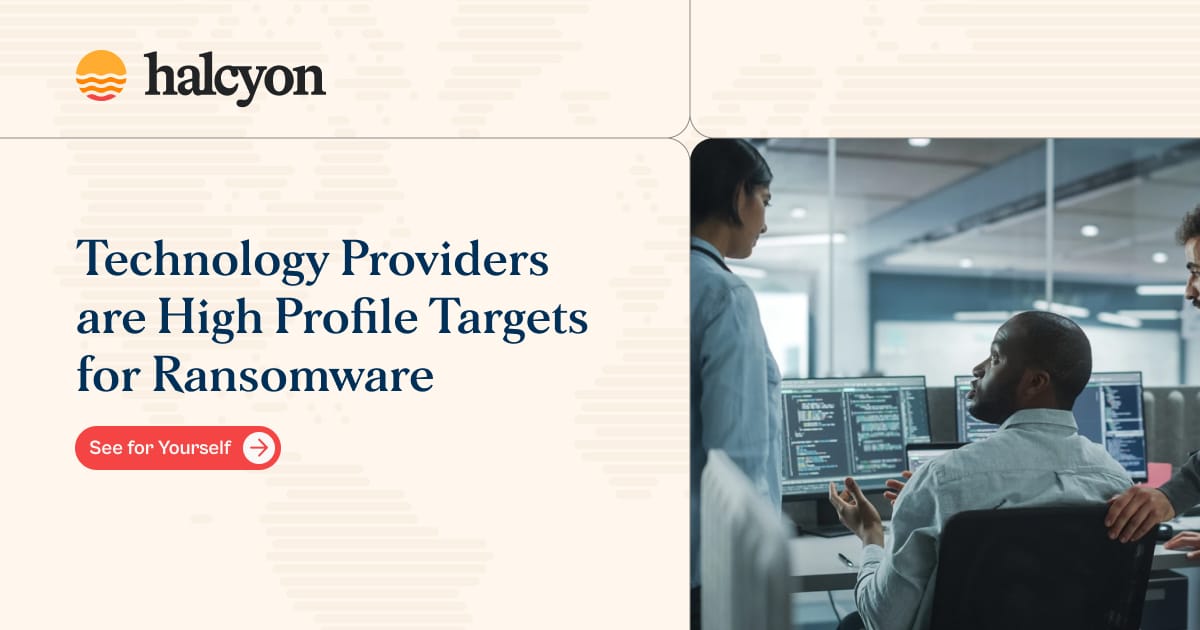 Technology Providers Targeted by Ransomware
