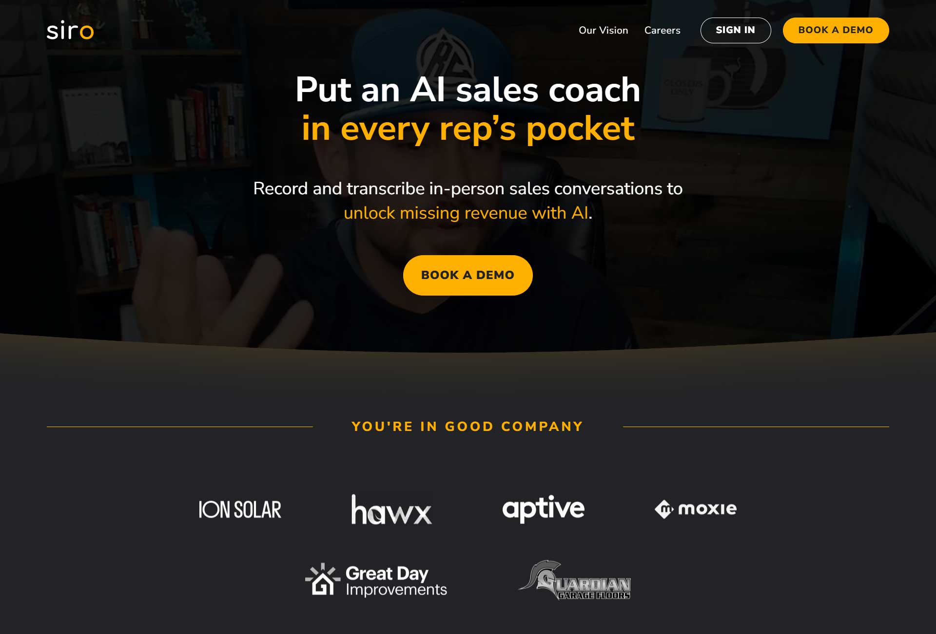Siro - Record in-person sales. AI-powered coaching.