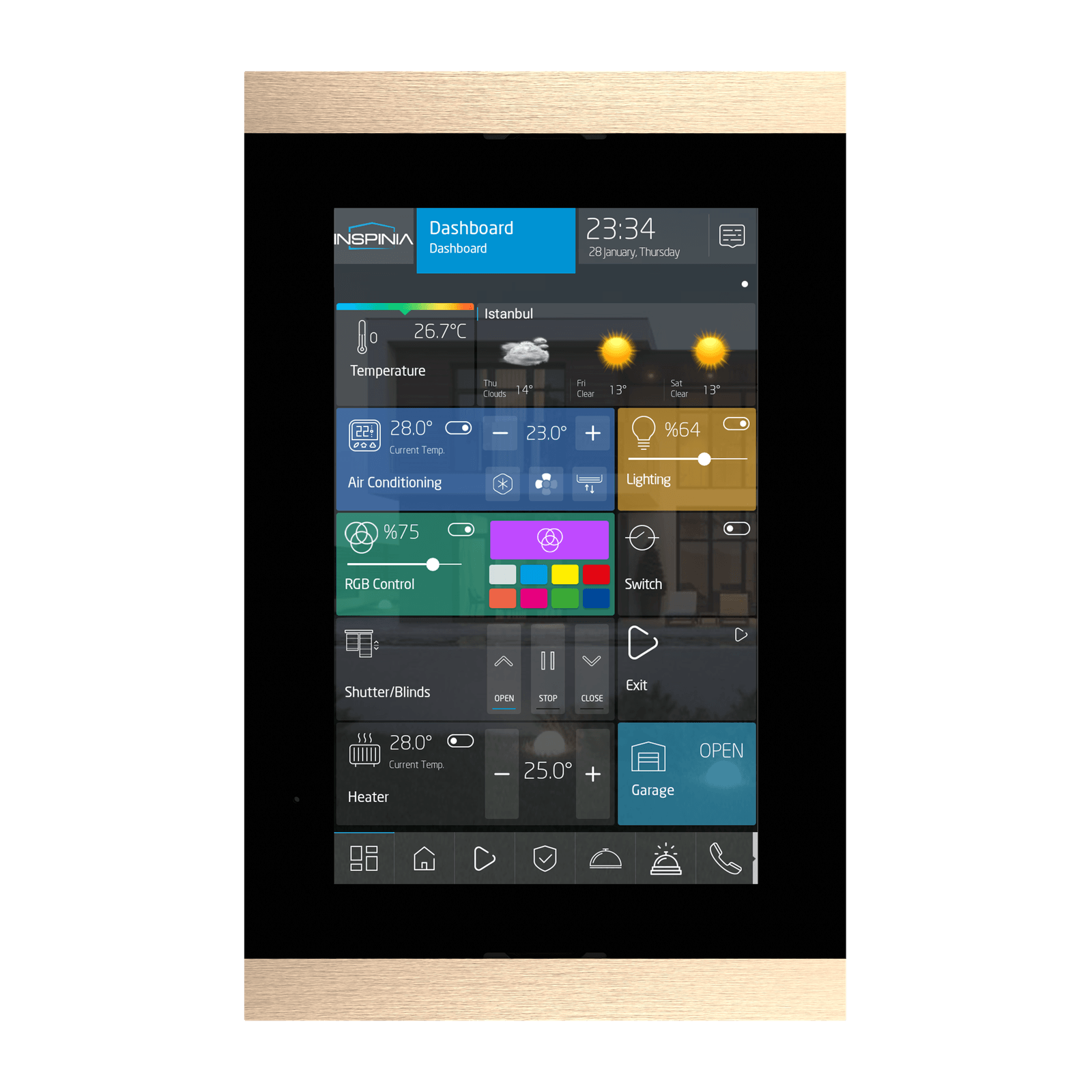 Inspinia 10" Touch Panel: Smart Home & Building Solutions