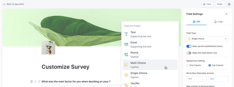 Survey Maker - Create Free Online Questionnaires | Formaloo