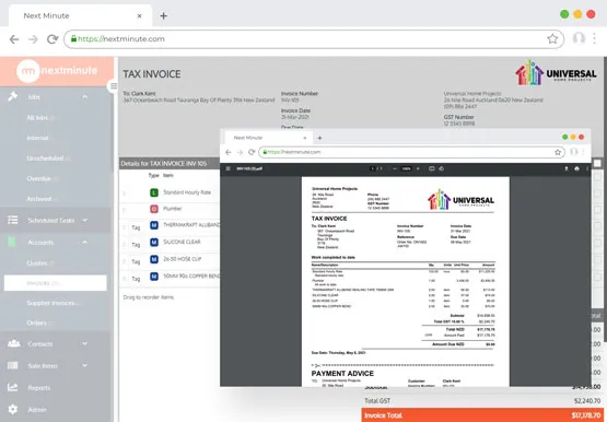 Invoice Software For Builders & Tradies | NextMinute AU 🇦🇺