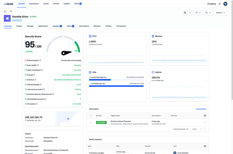 Monitoring & Alerting - Level