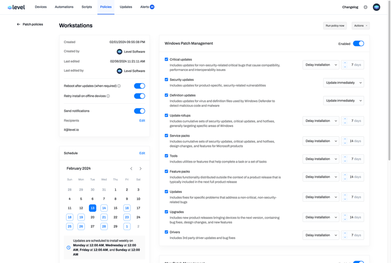 Modern Remote Monitoring and Management (RMM) - Level