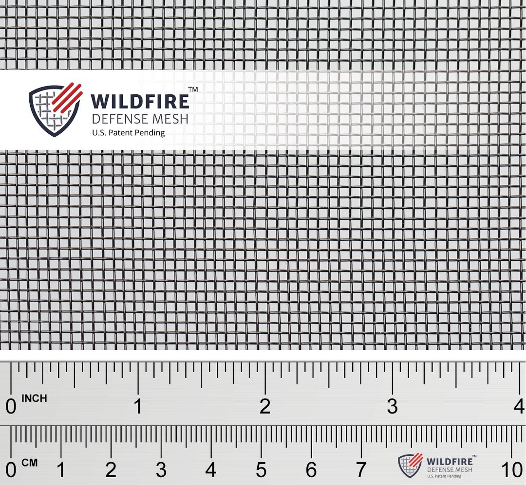 Flame-diffusing and Ember-resistant Foundation Mesh Screen | Wildfire ...