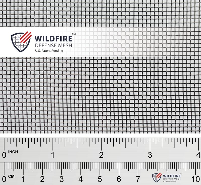 Flame-diffusing and Ember-resistant Foundation Mesh Screen | Wildfire ...