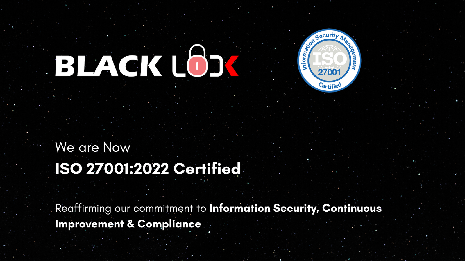 Blacklock Achieves ISO 27001:2022 Certification