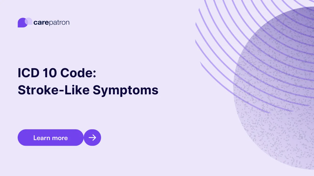 Stroke Like Symptoms ICD 10 CM Codes