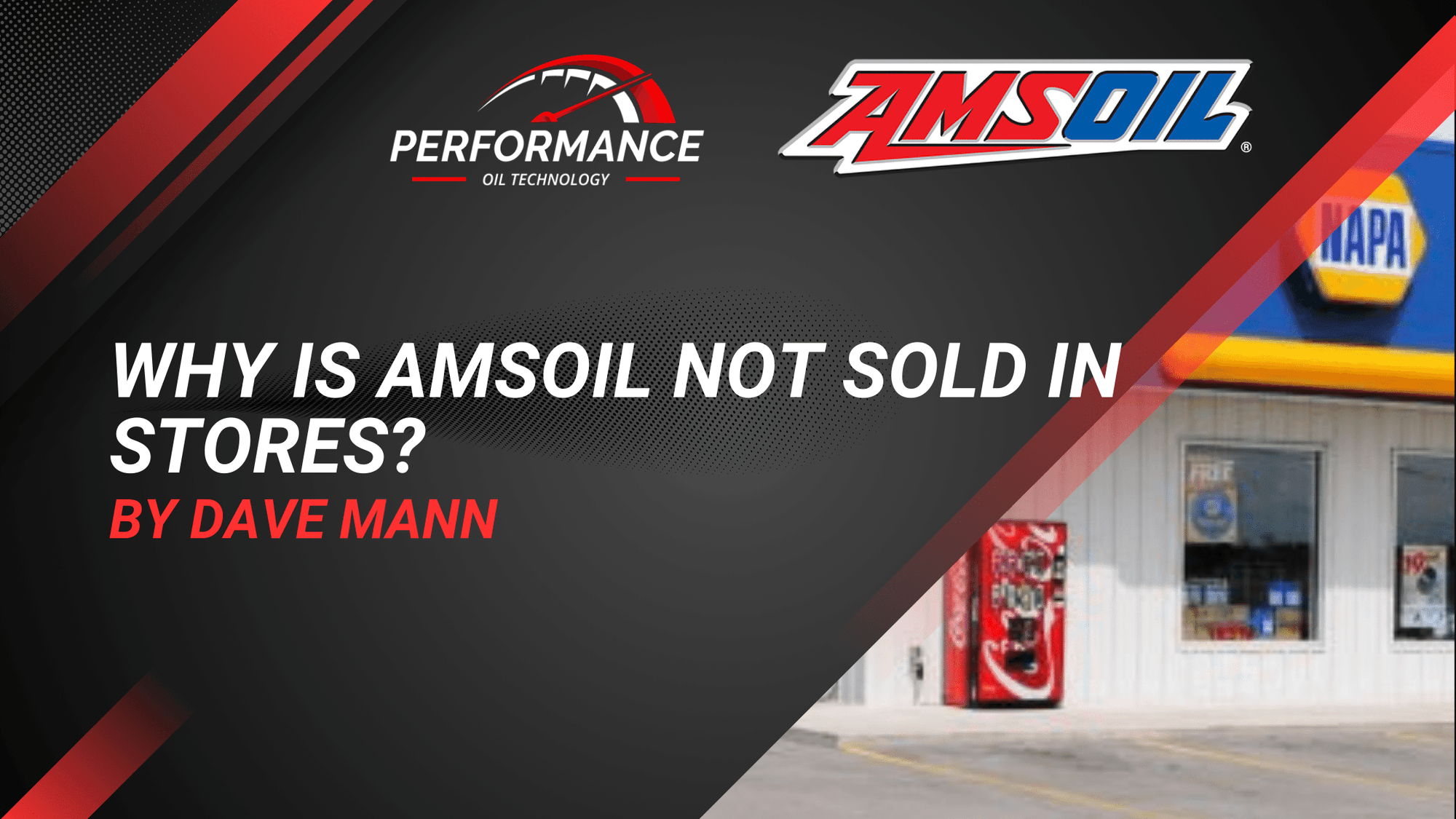Who sells AMSOIL and why isn't it in stores?