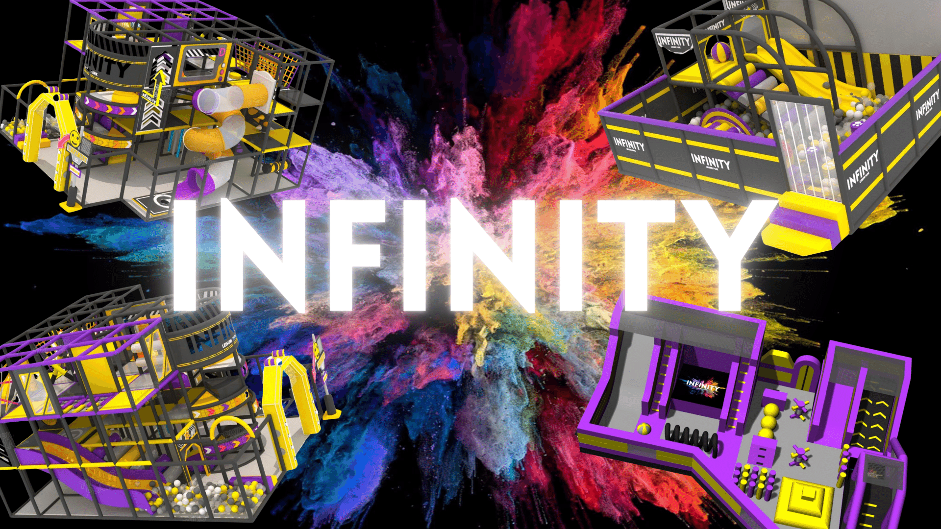 Multi-Attraction Playground for Ages 0 - 14