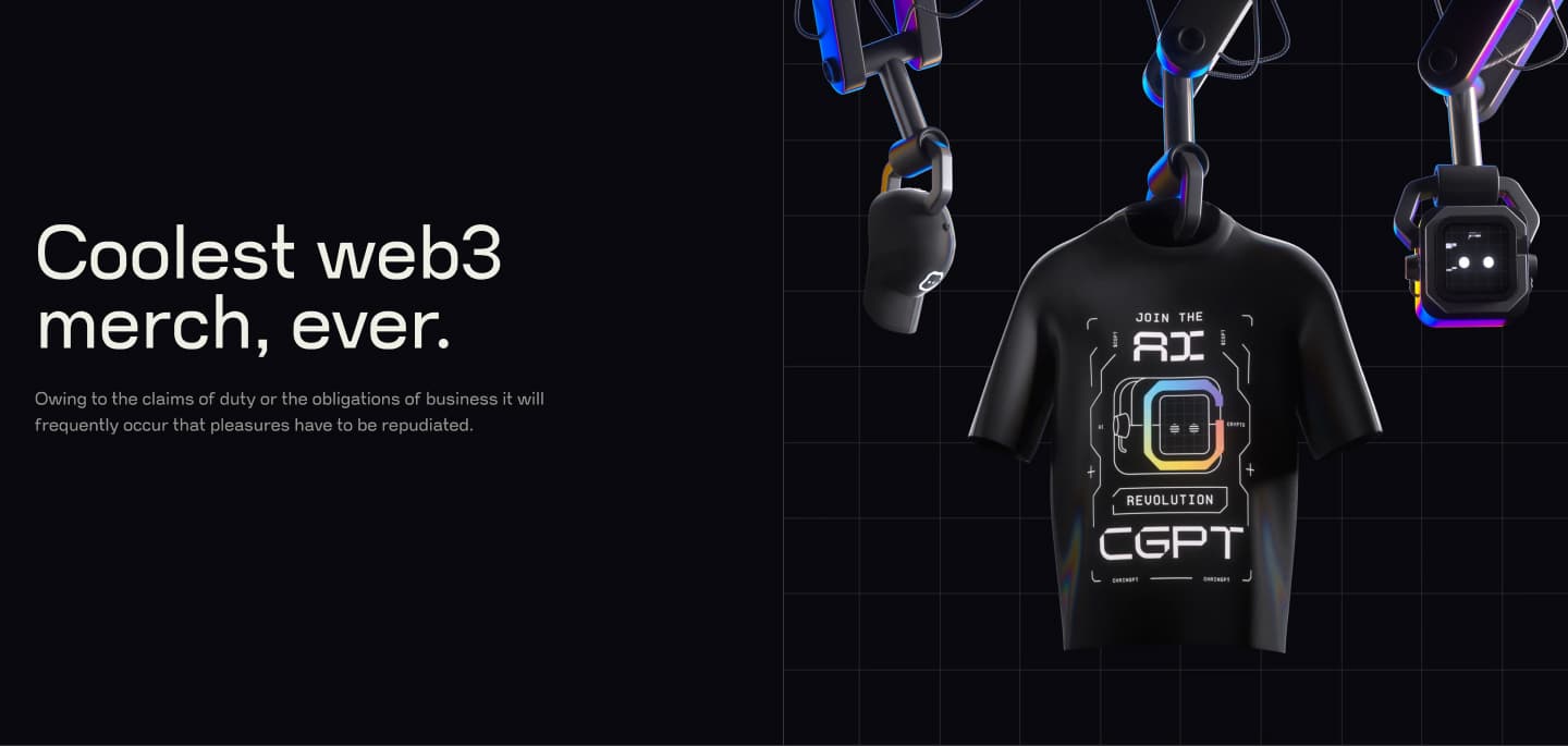 ChainGPT Shop - Enjoy The Best Web3-AI Merch