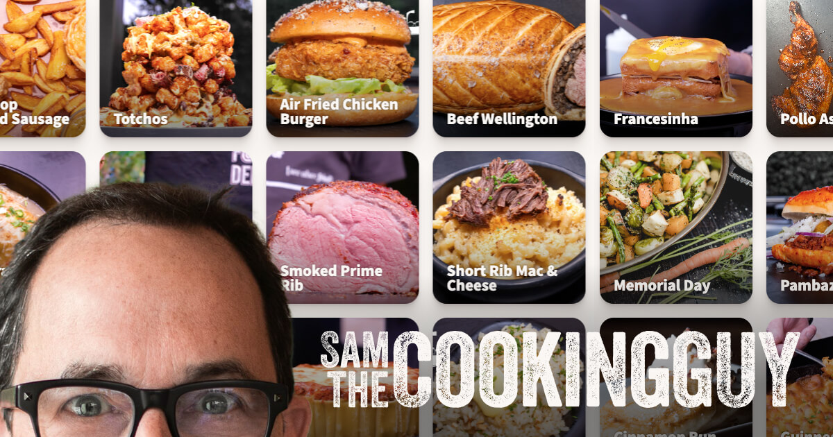 Unique Recipes by Sam the Cooking Guy - Find Your Next Epic Recipe Here