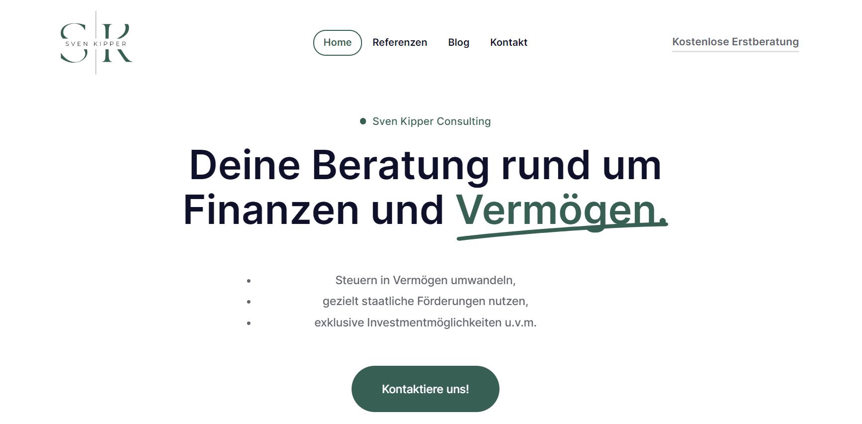 Sven Kipper Consulting - Deine Beratung rund um Finanzen und Vermögen