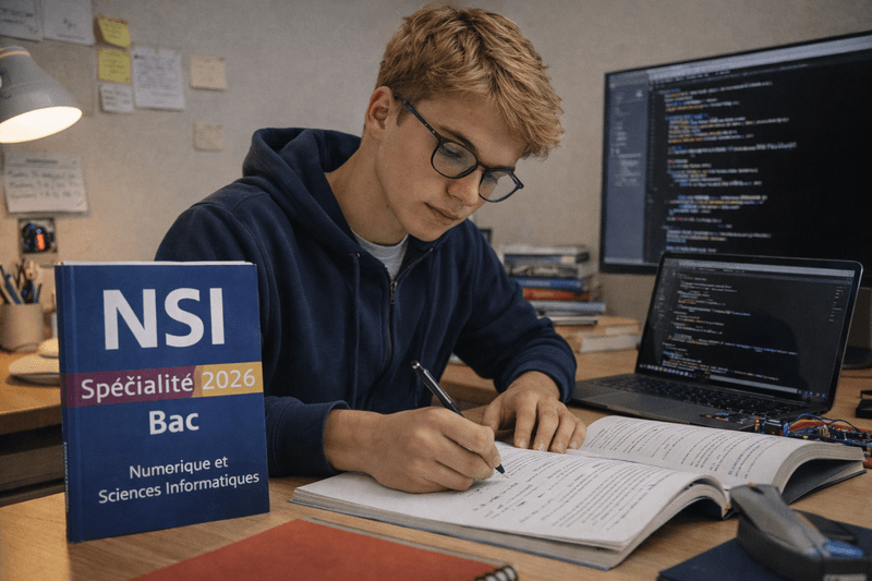 Eliott - Réussir le bac NSI de 2026 : méthode, révisions et annales