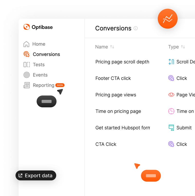 Plan efficient A/B tests from the dashboard | Optibase