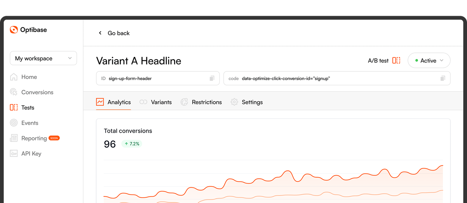 The ultimate A/B testing app for Webflow | Optibase