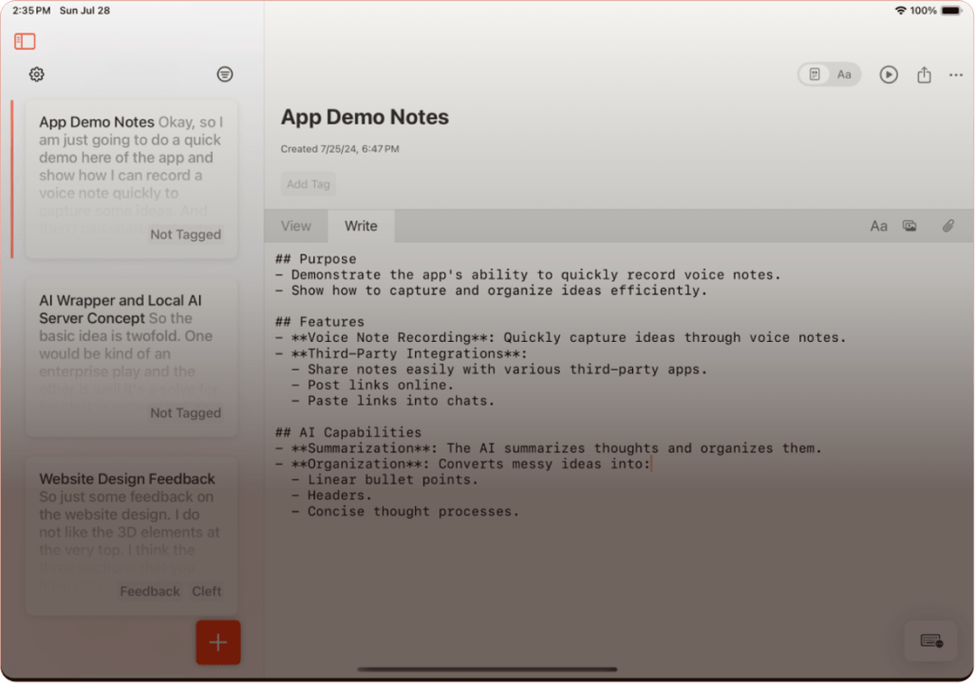Cleft Notes - Capture and Share Notes With Cleft’s AI Scribe