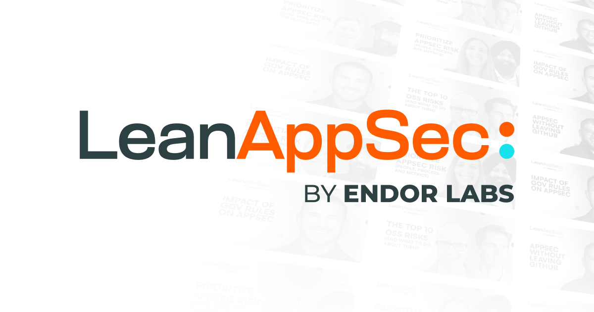 Home | LeanAppSec by Endor Labs