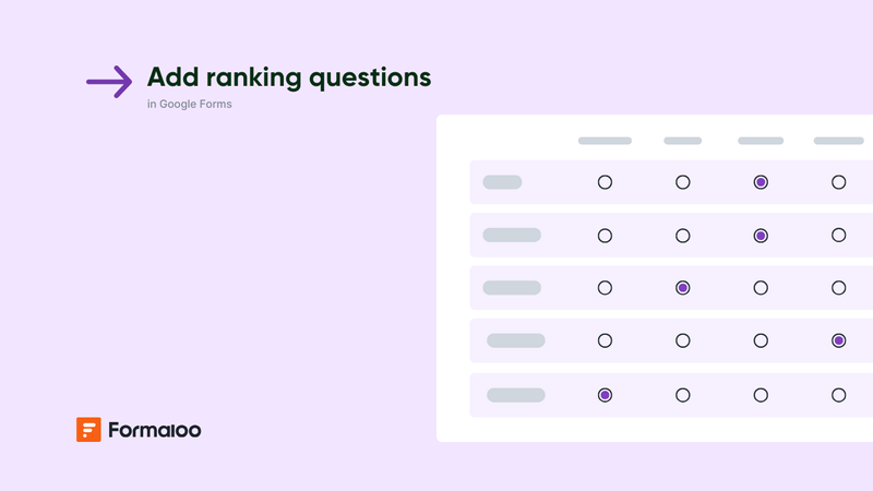 How to create effective ranking questions for maximum insights - Formaloo