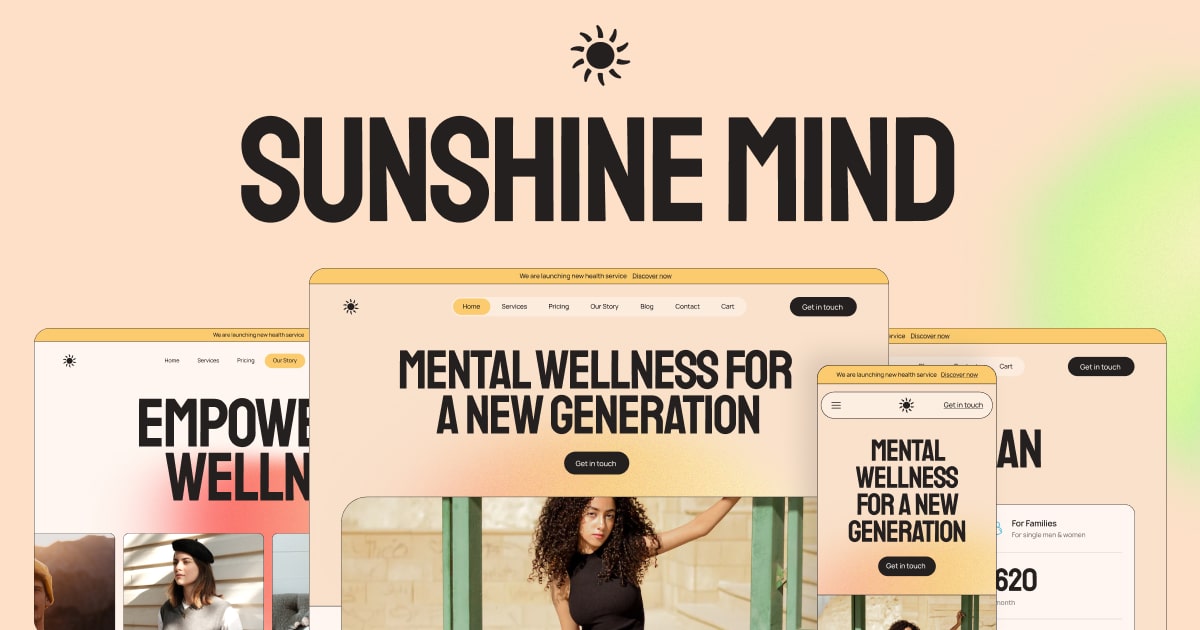 Blog | Sunshine Mind - Webflow Ecommerce website template