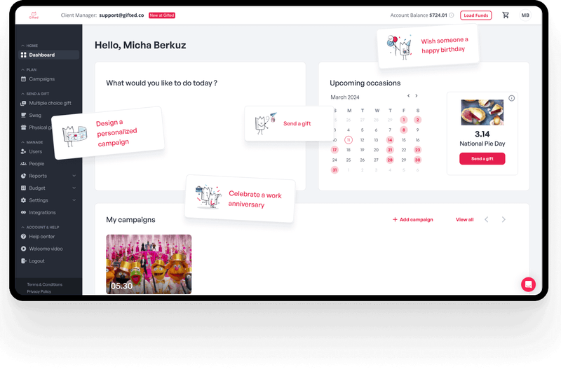 Your Free Gifting & Recognition Solution for Employees, Clients, and More