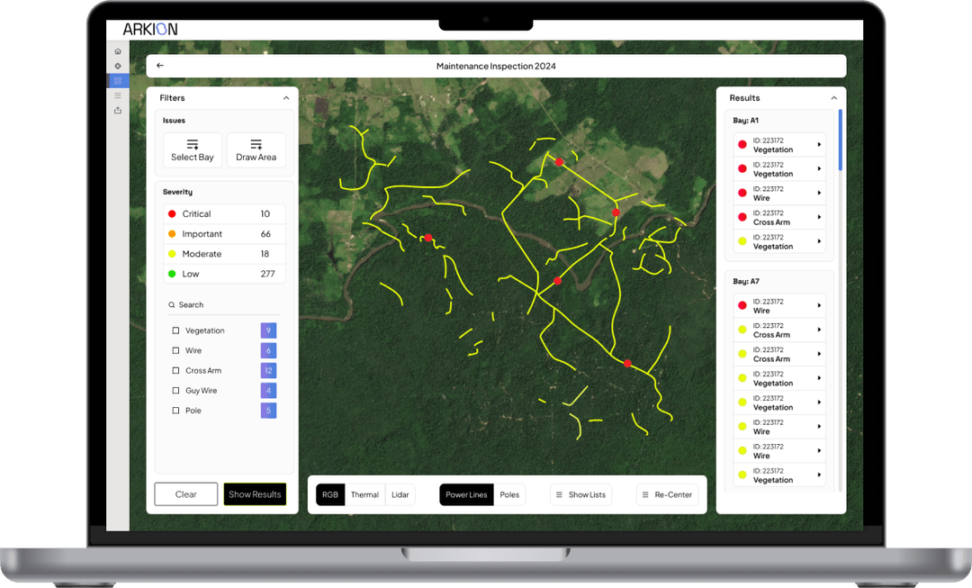 Arkion Asset Analytics for Power Grids