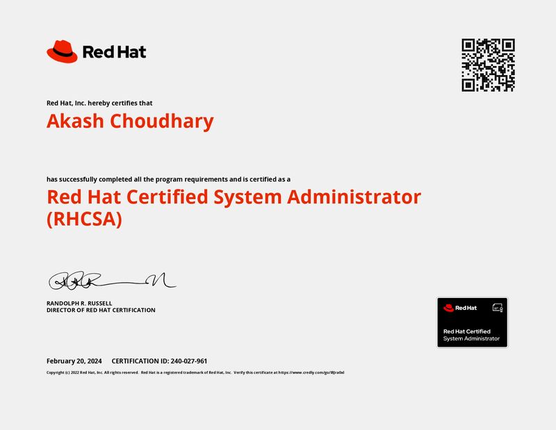 RHCSA Training - Red Hat Certified System Administrator - Online & Offline