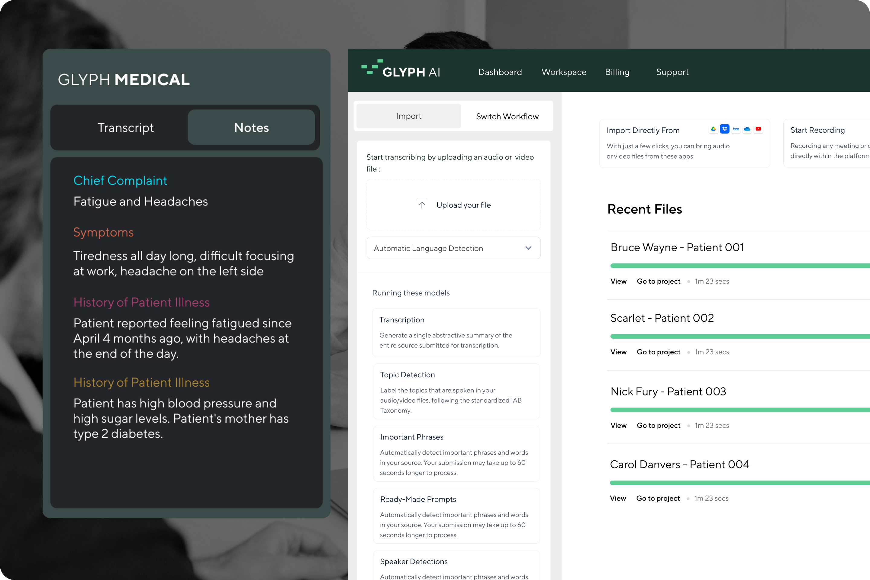 Glyph | AI Transcription Platform For Everyone - Transcribe Audio and ...