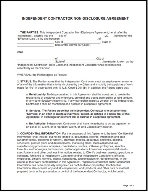 Free Contract Templates and Agreements (PDF & Word)