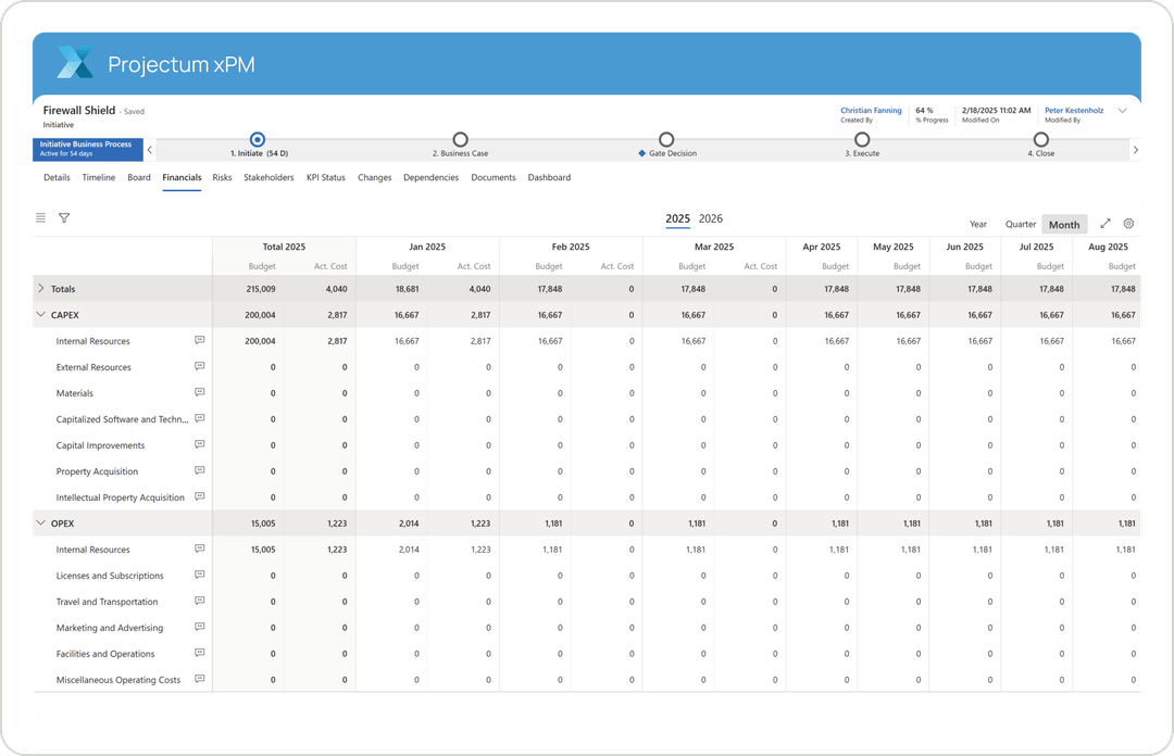 Projectum xPM – Portfolio Management for strategic execution