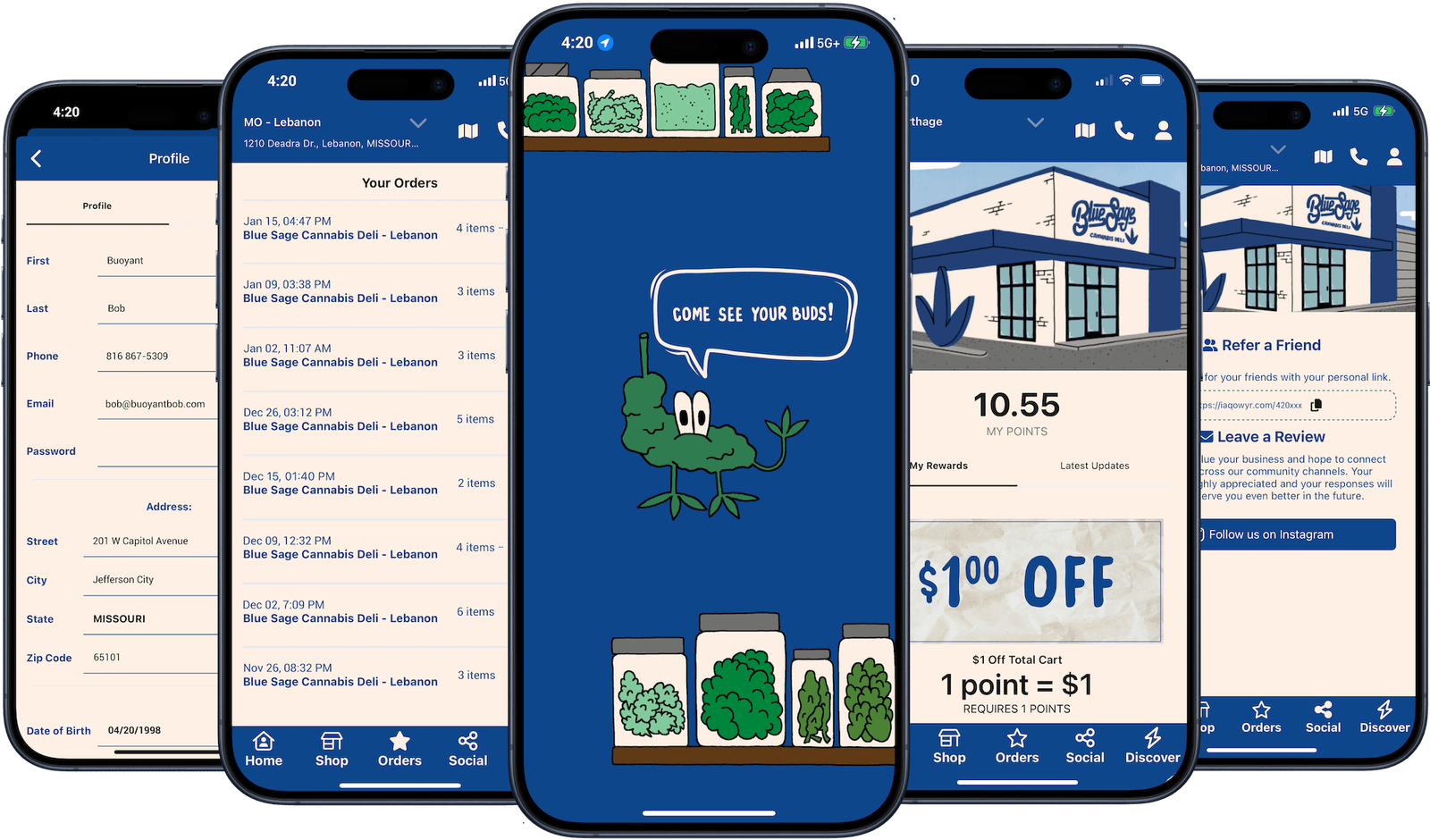 Shop St. Louis | Blue Sage Cannabis Deli