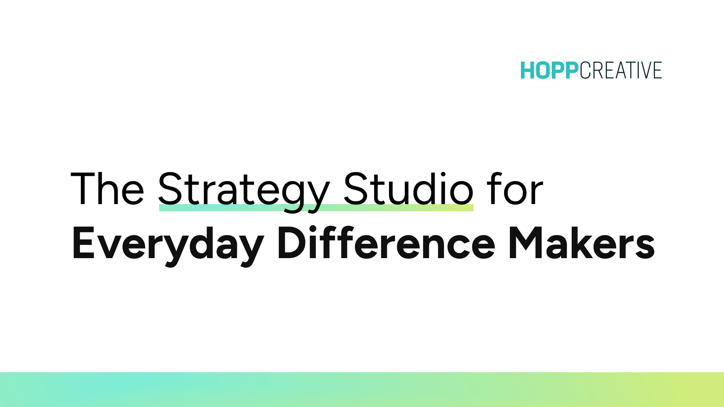 Hopp Creative — Marketing Strategy & Web Design Studio