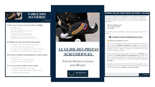 Programme PCSI : les programmes officiels